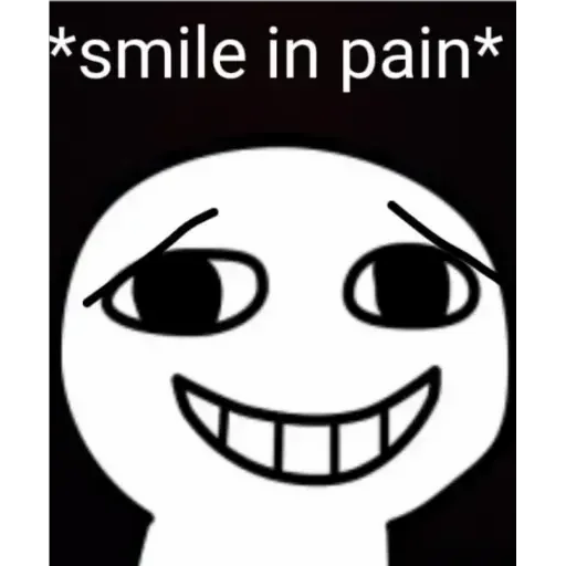Sticker Maker - Smile in Pain Stickers (English & Sinhala) - #1