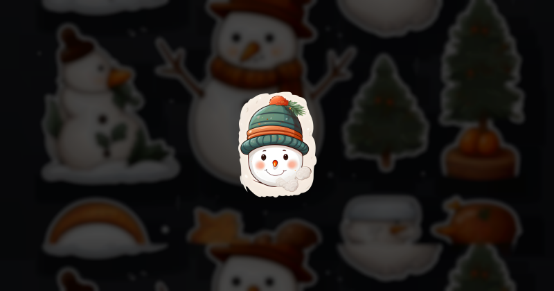 Sticker Maker - Snowyman
