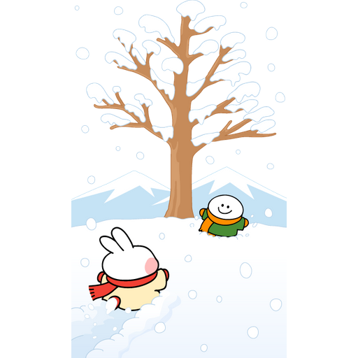 Sticker Maker - Spoiled Rabbit Big Sticker Winter