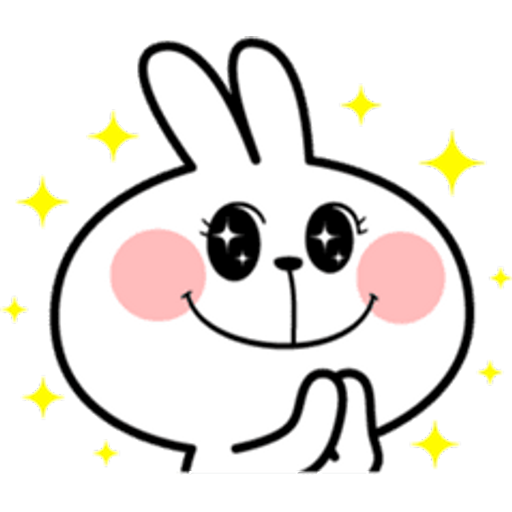 Sticker Maker - Spoiled Rabbit "Facial expression"