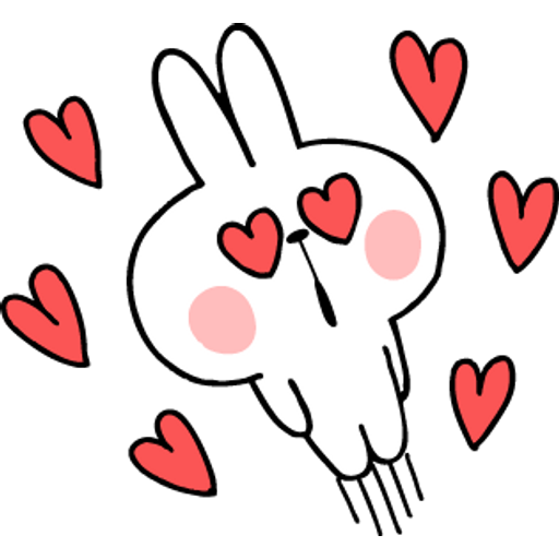Sticker Maker - Spoiled Rabbit Heart B