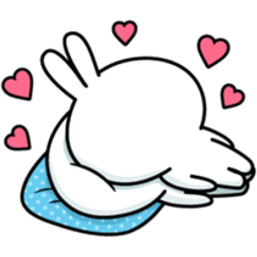 Sticker Maker - Spoiled Rabbit "Love"