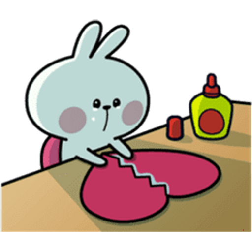 Sticker Maker - Spoiled Rabbit "Love"