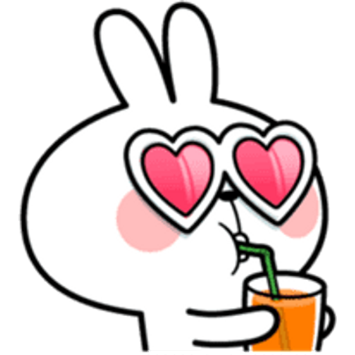 Sticker Maker - Spoiled Rabbit "Love"