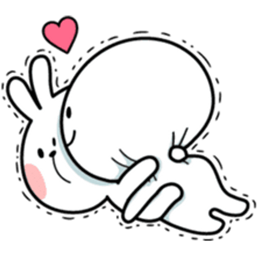 Sticker Maker - Spoiled Rabbit "Love"