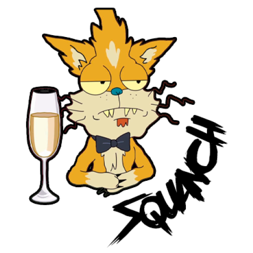 Sticker Maker - Squanchy (Rick y Morty)