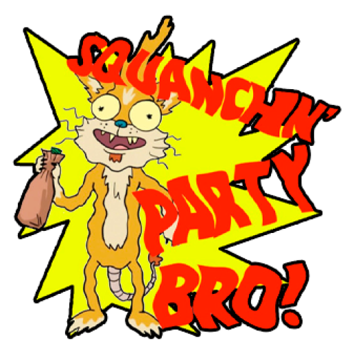 Sticker Maker - Squanchy (Rick y Morty)