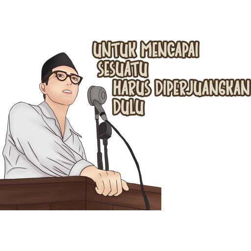 Sticker Maker Stiker Mohammad Natsir 