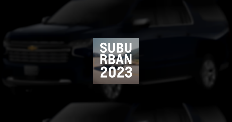 Sticker Maker - Suburban 2023