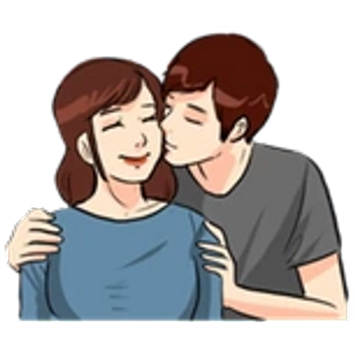 Sticker Maker - The Kissing