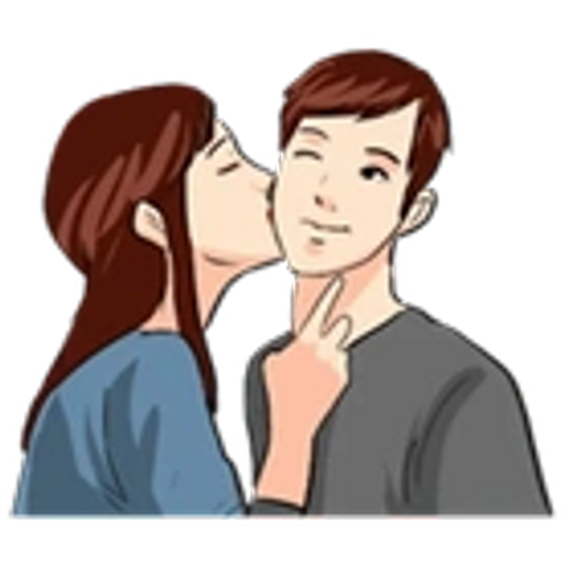 Sticker Maker - The Kissing