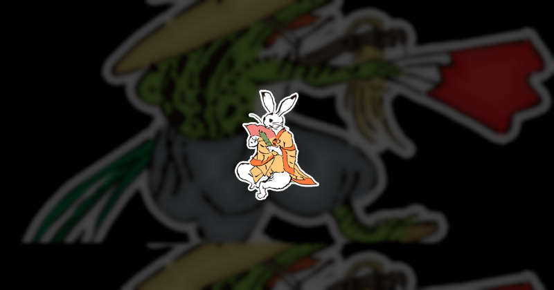 Sticker Maker - The wildlife cartoon of rabbit and frog