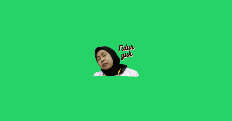 Sticker Maker - tidur yuk
