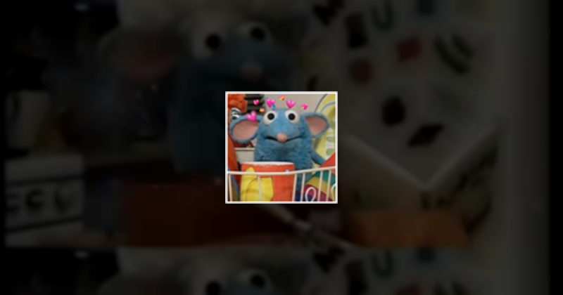 Sticker Maker - Tutter the blue mouse