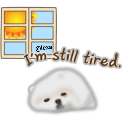 Sticker Maker - ?WHITE baby DOG?