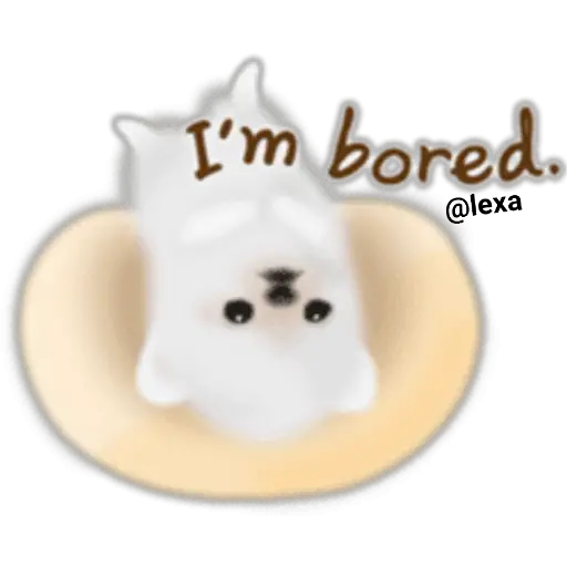 Sticker Maker - ?WHITE baby DOG?
