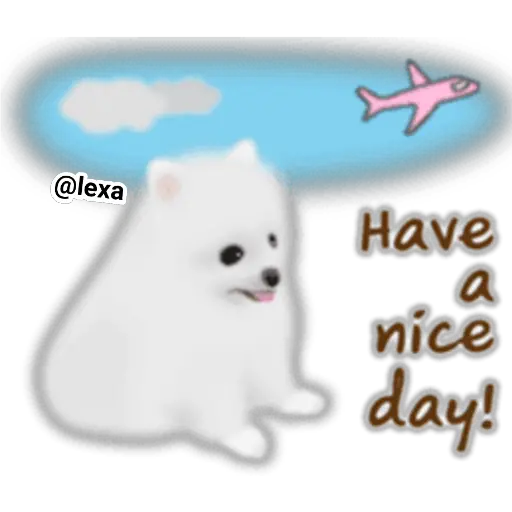 Sticker Maker - ?WHITE baby DOG?