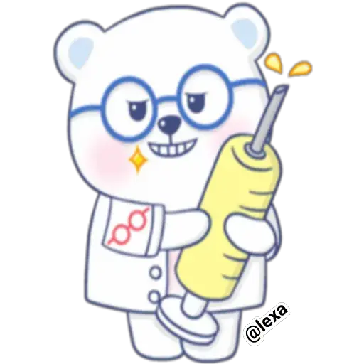 Sticker Maker - ⚪WHITE BEAR⚪