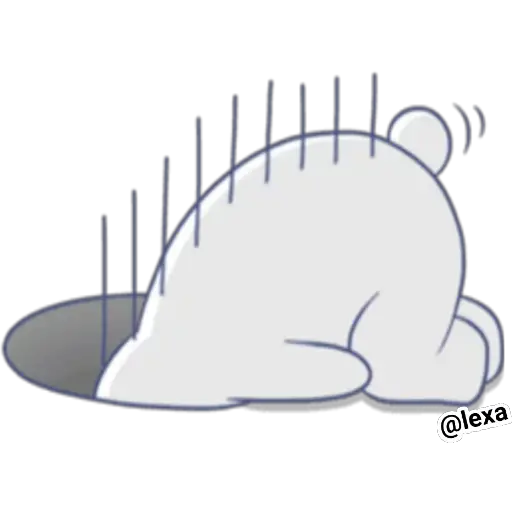 Sticker Maker - ⚪WHITE BEAR⚪