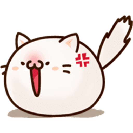 Sticker Maker - White Cat