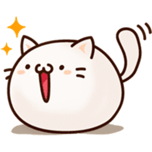 Sticker Maker - White Cat