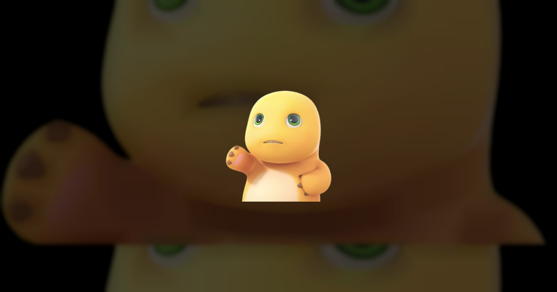 Sticker Maker - Yellow Dino 2