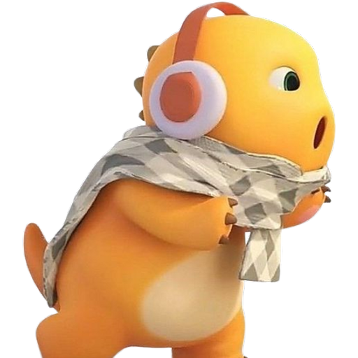 Sticker Maker - Yellow Dino 2