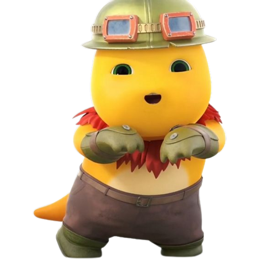 Sticker Maker - Yellow Dino 3