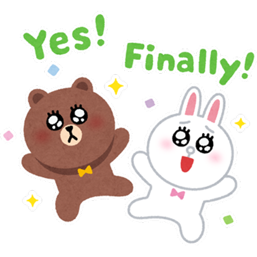 Sticker Maker - 【英文】Irasutoya×BROWN 1